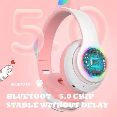 Cina Bluetooth nero Cat Headphones, cuffie senza fili pieghevoli di Bluetooth in vendita