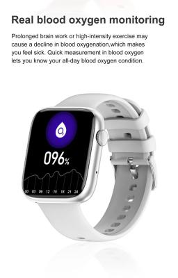 Cina Cuore impermeabile Rate Monitor di pressione sanguigna di sport di Smartwatch del touch screen IP67 in vendita