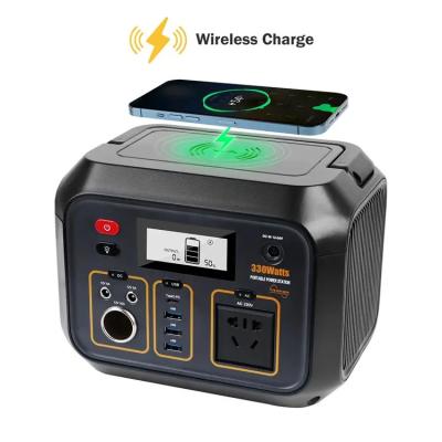 Cina Auto che determina la centrale elettrica di carico senza fili portatile di campeggio della centrale elettrica 330W 317.4Wh in vendita