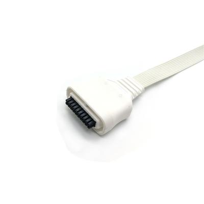 中国 Edan DX12のためのHolter AHAの標準10の鉛ECGケーブル クリップ/急なコネクター 販売のため