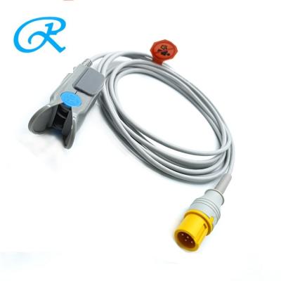 中国 Contec 5つのPin大人指クリップSpo2センサーTPU材料の医学の付属品 販売のため