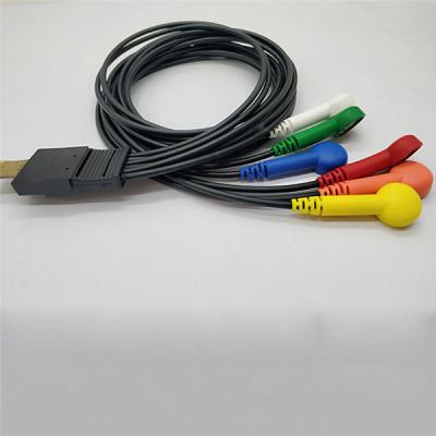 中国 病院の使用Schiller Holter ECGケーブル6の鉛多色90cmの長さMT - 101 販売のため
