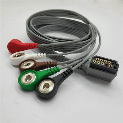 China Geduldiges Kabel 5 Führung Holter für ECG-Maschine, graues Holter-Monitor-Gerät zu verkaufen