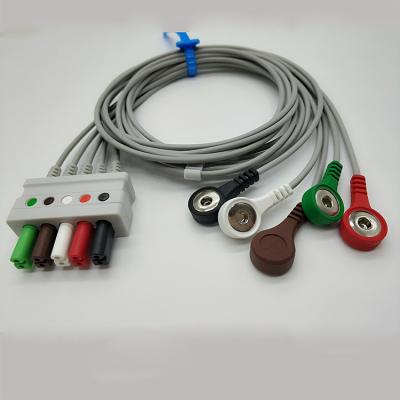 90cm Length ECG Cables And Leadwires Compatible Siemens AHA Standard Accessories