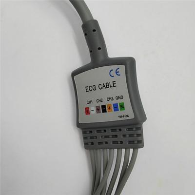 Cina BI9800/BI9000 biomedico compatibile Holter 7 conduce il cavo di ECG con il tipo clip/della rottura IEC/AHA per il monitor paziente in vendita