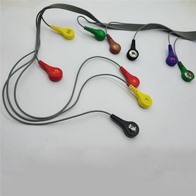 中国 Edan Holter Ecgのスナップのコネクター、SE - 2003年/SE -は2012 10 ECGケーブルを導きます 販売のため