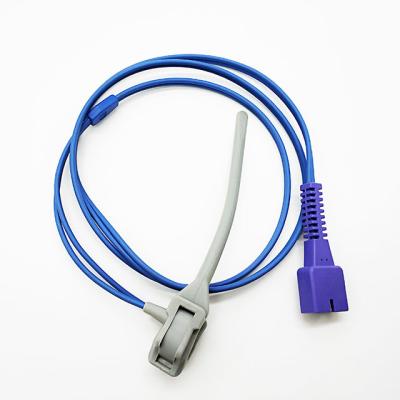 中国 OximaのモニターSPO2センサーの新生児のシリコーンは1.1M青い9 Pinを包む 販売のため