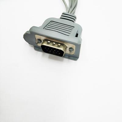 Cina Registratore di un pezzo del cavo di Holter ECG del DMS con 7 il connettore di Pin improvviso dei cavi 15 in vendita