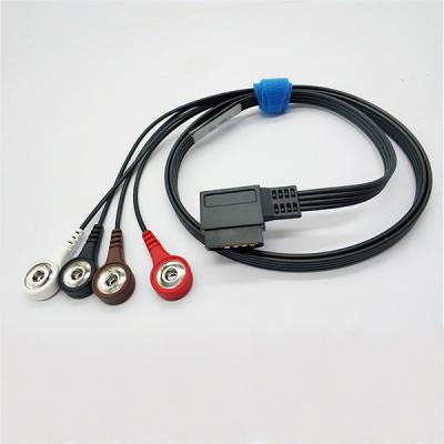Cina Il registratore compatibile ECG di HP Digitrak XT Holter cabla il tipo norma della rottura 1metre di AHA per il monitor paziente in vendita