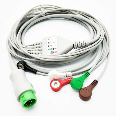 China 5 ventajas rompen los cables y los Leadwires TPU Mindray Datascope de AHA ECG compatible en venta