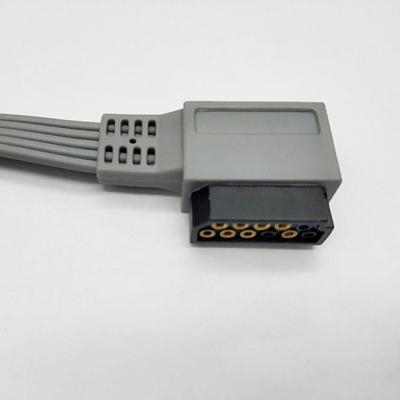 China Geduldiges Kabel 5 Führung Holter für ECG-Maschine, graues Holter-Monitor-Gerät zu verkaufen