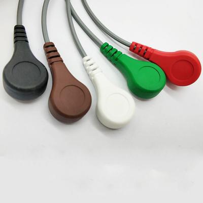 China Geduldiges Kabel 5 Führung Holter für ECG-Maschine, graues Holter-Monitor-Gerät zu verkaufen