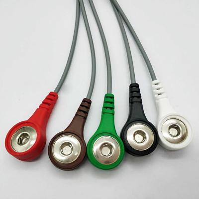 China Geduldiges Kabel 5 Führung Holter für ECG-Maschine, graues Holter-Monitor-Gerät zu verkaufen