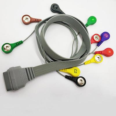中国 Edan Holter Ecgのスナップのコネクター、SE - 2003年/SE -は2012 10 ECGケーブルを導きます 販売のため