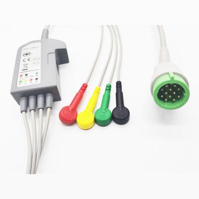 Cina 7/12 di Pin Snap AHA, cavi di ECG e Leadwires, accessorio del monitor paziente, compatibile per in vendita