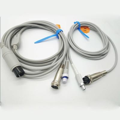 Cina Sonde cardiache di temperatura della pelle del cavo TPU dell'iniezione in-linea in vendita