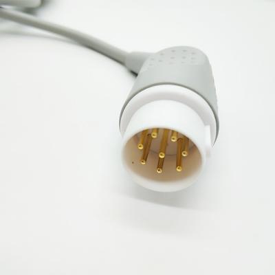 China 5 Leadwires 8 Kabels van de Speld Onverwachte AHA PH Schakelaar ECG Te koop