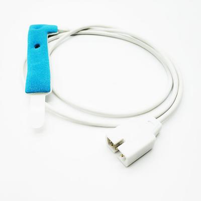 China TPU 7 Speld 0.9m Beschikbare volwassen/bij pasgeborenen Spo2-Sensor met blauwe spong Te koop