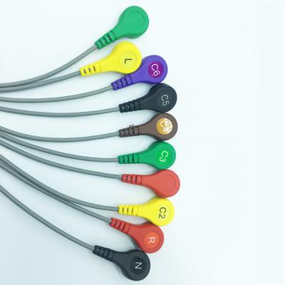 Cina Cavo riutilizzabile di Holter ECG della rottura di Beneware per il monitor portatile in vendita