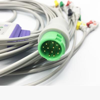 China Het electrocardiogramkabels van Mindray Opnieuw te gebruiken 12 Spelden voor Geduldige Monitor Te koop