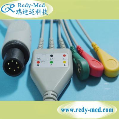 Cina IEC AHA AAMI comune 3 5 cavo di un pezzo del cavo ECG in vendita