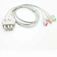 China Class I 3 Lead TPU 3ft Nihon Kohden ECG Cables for sale