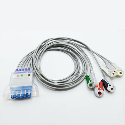 Cina cavo di IEC Holter Recorder ECG di 0.9m per PH Telemetry Monitor in vendita