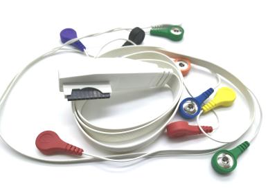 Chine câble du CEI AHA Holter Snap Clip ECG de 1.2m Mortara H12 pour le moniteur patient à vendre