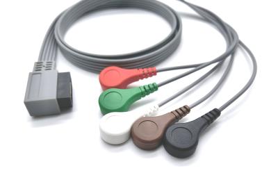 Китай Кнопка руководств IEC/AHA PH DigiTrak XT 5/кабель CE/ISO13485 Holter ECG зажима продается