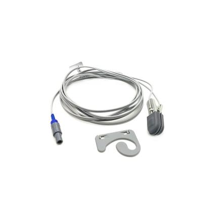 China 6 Pin Monitor SpO2 verkabeln das medizinische 3m Ohr-Clip TPU, das für Erwachsenen pädiatrisch ist zu verkaufen