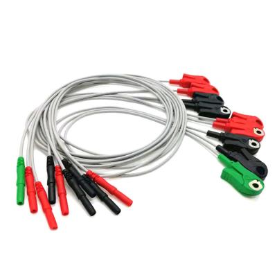 Cina Tipo Leadwire 0.6m di D dell'elettrodo di ECG 9 elettrocardiogramma dell'arraffone TPU del cavo in vendita
