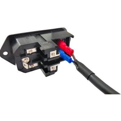 Cina RoHS Compliant Three-in-One Power Socket Power Supply Harness Rvvp Cable 220V 350mm Per l'industria in vendita