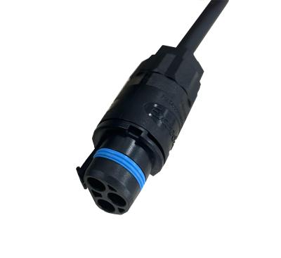 China 16A 250V 3C*2.5MM² UL94V0 IP68 European Standard Dual Plug Power Harness With 1 for sale