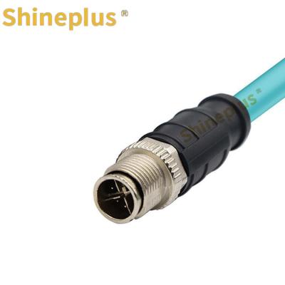 中国 Ethernet Industrial Camera Network Cable 8 Core X Type Cameralink M12 To RJ45 販売のため