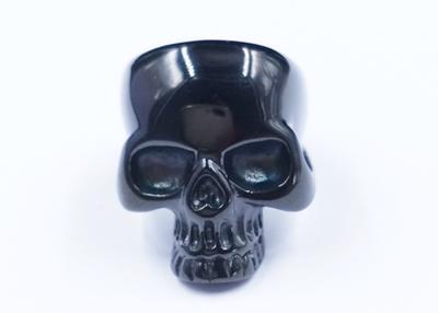 China Customized Size Non - Allergic Stainless Steel Fashion Rings Skull Jewelry For Men for sale