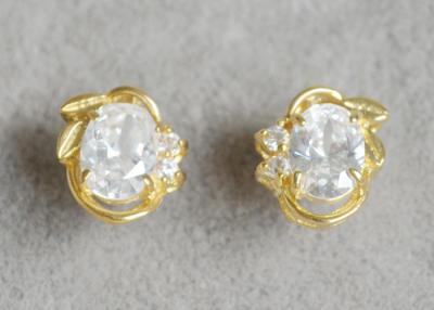 China Customized Fashion Gift 925 Sterling Silver Earrings In Laurel Crown Shape for sale