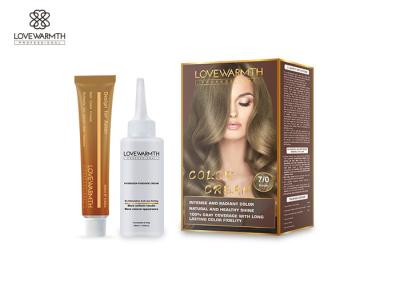 Cina Bene durevole di colore della crema 7,0 del corredo di colore di copertura dei capelli bianchi di 100% per l'individuo in vendita