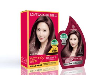 China 2 In 1 Non Allergic And Ammonia Hair Dye Shampoo 10ml*2 15ml*2 for sale