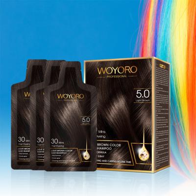 Cina Ossidante permanente nero dello sciampo 15ml di colore dei capelli della tintura rapidamente in vendita