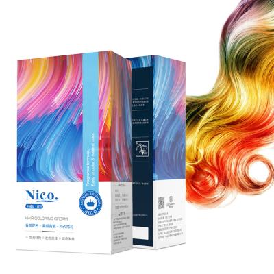 Cina logo su misura crema di colore permanente dei capelli del nero 450ml in vendita
