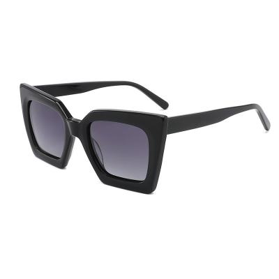 Cina Rim Square Acetato Occhiali da sole Durable pieno, Occhio di gatto Oversized Shades Glasses in vendita