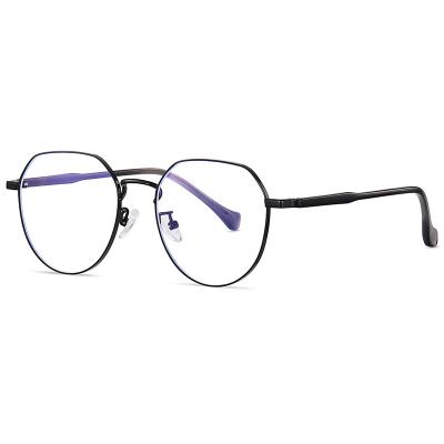 Cina Annata di blocco leggera blu anti Ray Eyewear blu rotondo di vetro del metallo dell'acetato in vendita