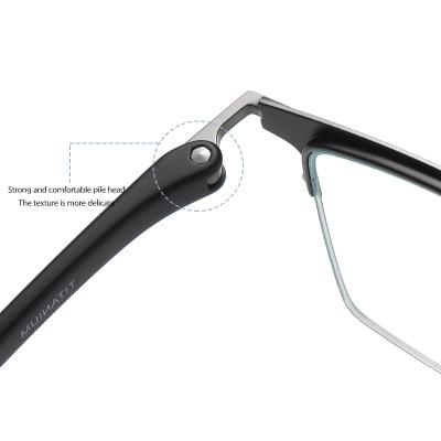 China OEM/ODM Combination Glasses Half Frame Blue Light Blocking Eyewear for sale