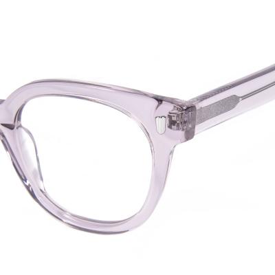 Cina Occhiali alla moda unisex con montatura rotonda in acetato di colore trasparente in vendita