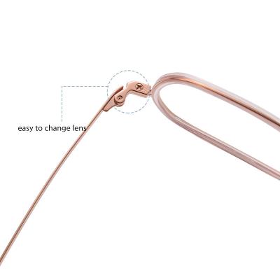 China OEM Acetate Titanium Reading Glasses Customizable Anti Blue Light for sale