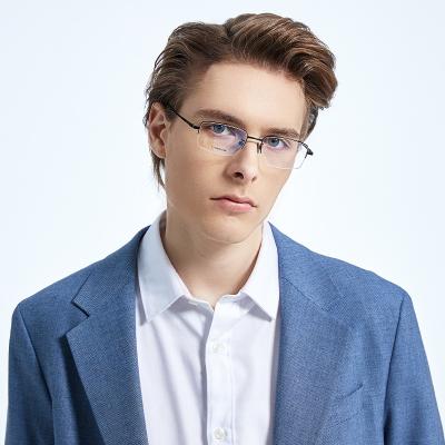 Cina Vetri di titanio ottici flessibili, donne mezzo Rim Glasses del metallo degli uomini in vendita