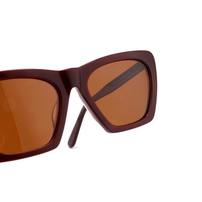 China O sol de Cat Eye que obstrui o vintage dos óculos de sol reduz o quadro 54mm do acetato dos monóculos do quadrado à venda