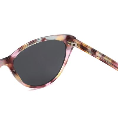 Cina Donne ovali anabbaglianti degli occhiali da sole degli occhiali da sole dell'acetato del giro di Cateye in vendita