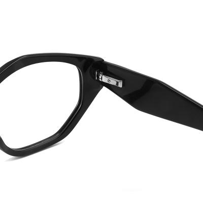 Cina Lente trasparente ottica dell'acetato di vetro irregolari neri della struttura in vendita