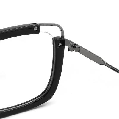Cina Strutture superiori piane del monocolo dell'acetato di vetro quadrati unisex del metallo grandi in vendita